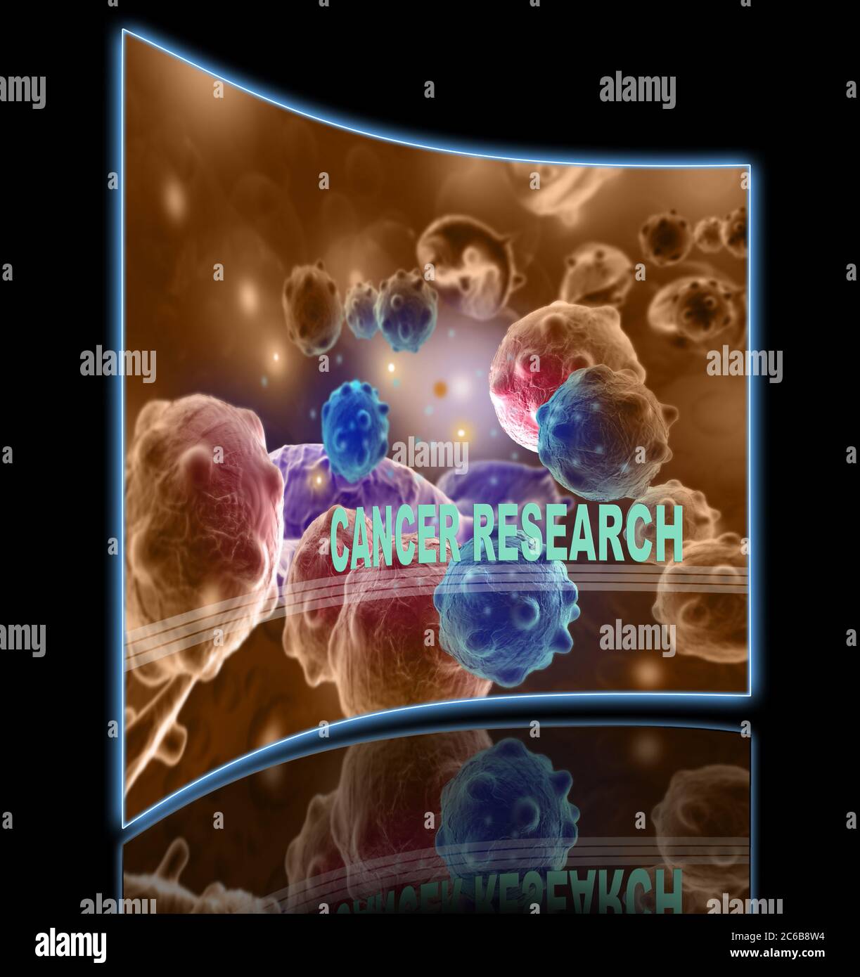 word CANCER RESEARCH writing on cancer image background Stock Photo - Alamy