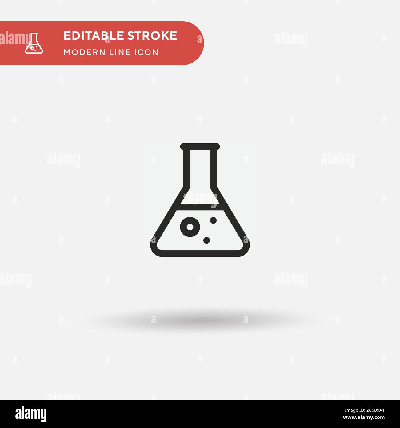 Chemical Simple vector icon. Illustration symbol design template for ...