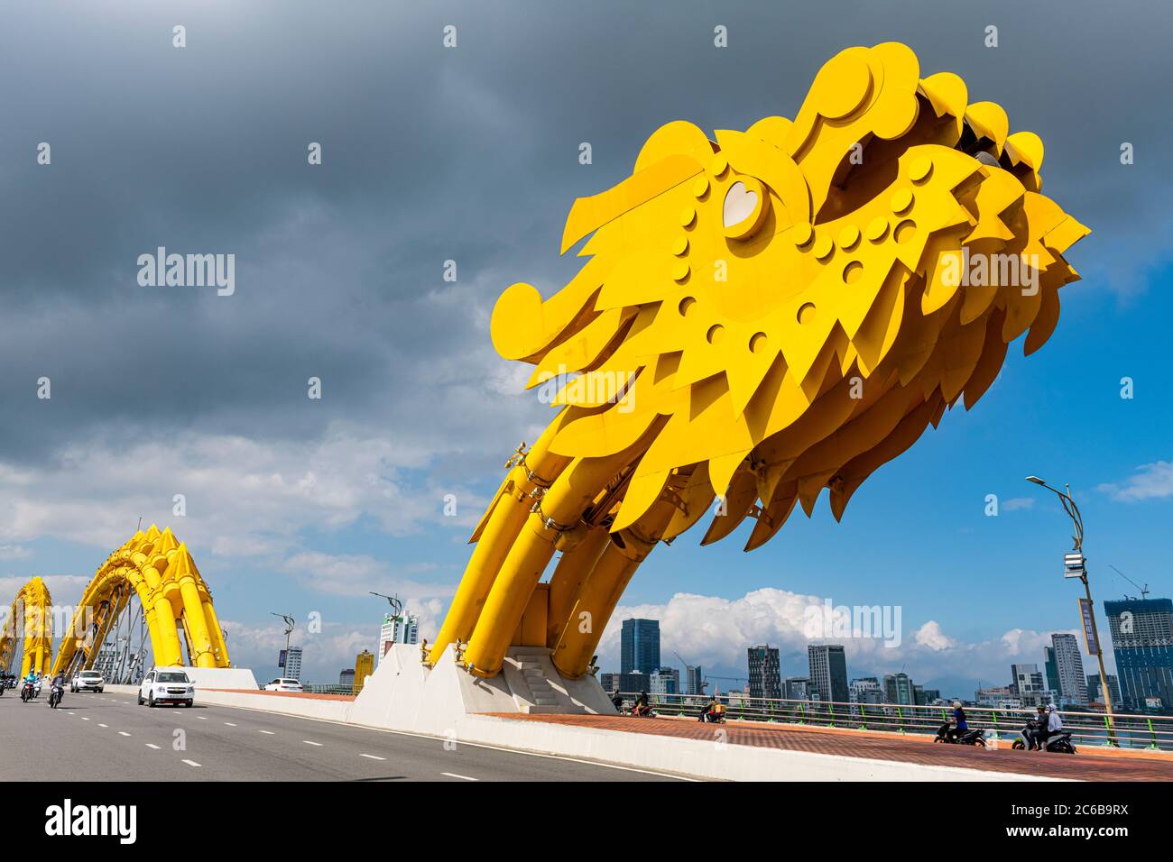Dragon bridge, Danang, Vietnam, Indochina, Southeast Asia, Asia Stock ...