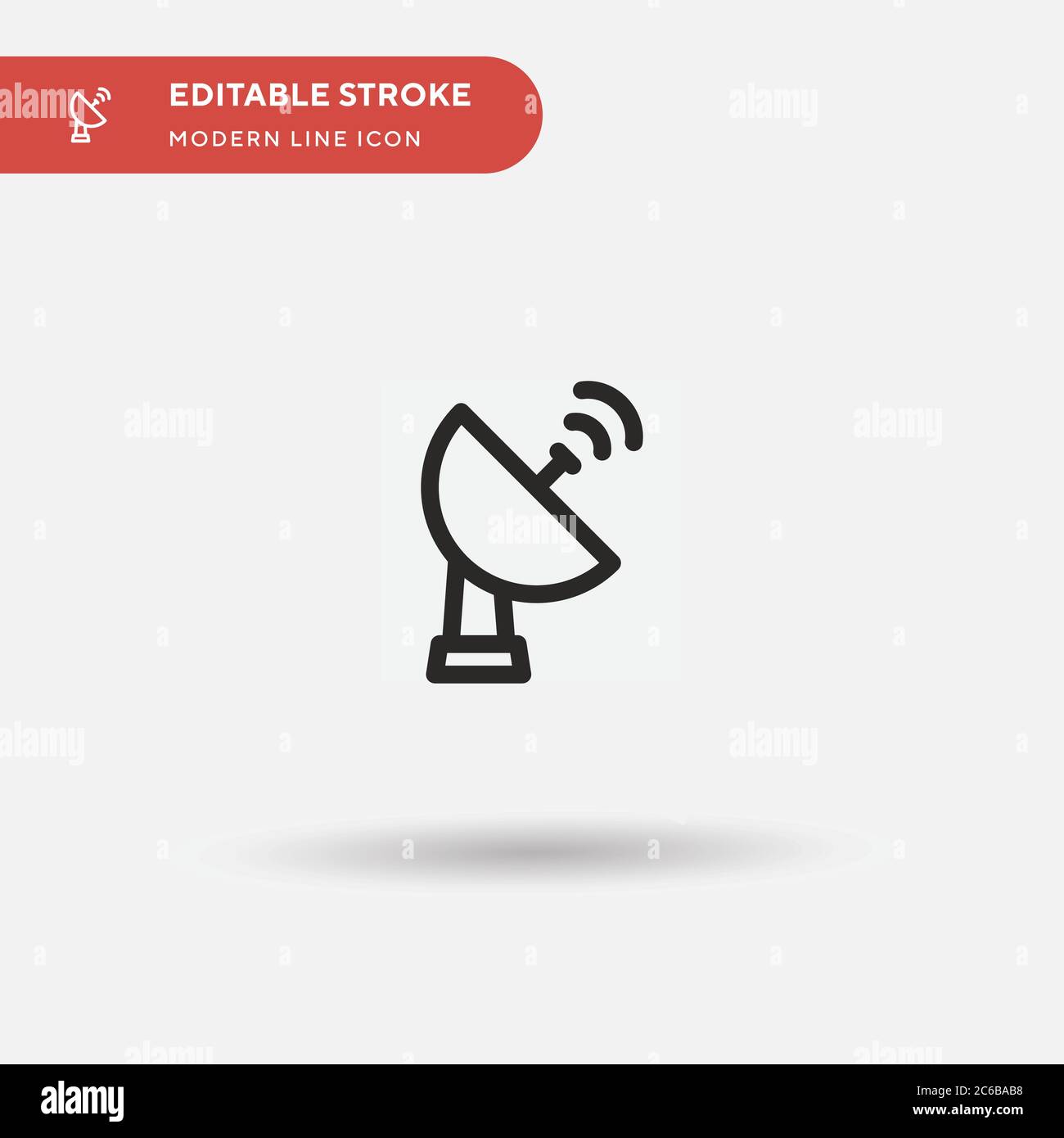 Antenna Simple vector icon. Illustration symbol design template for web ...