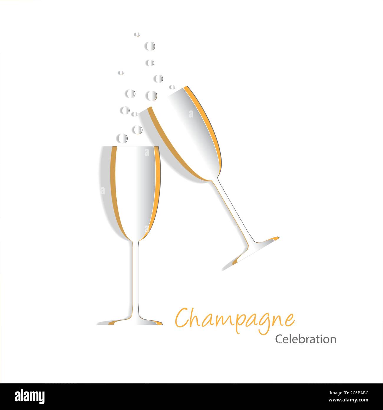 Champagne Bubbles In Glass