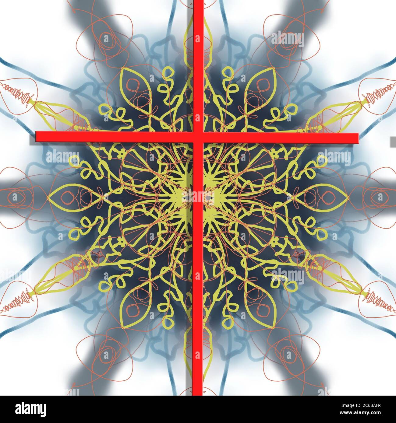 Kaleidoscope.Hand drawing element made in 2d software Stock Photo - Alamy