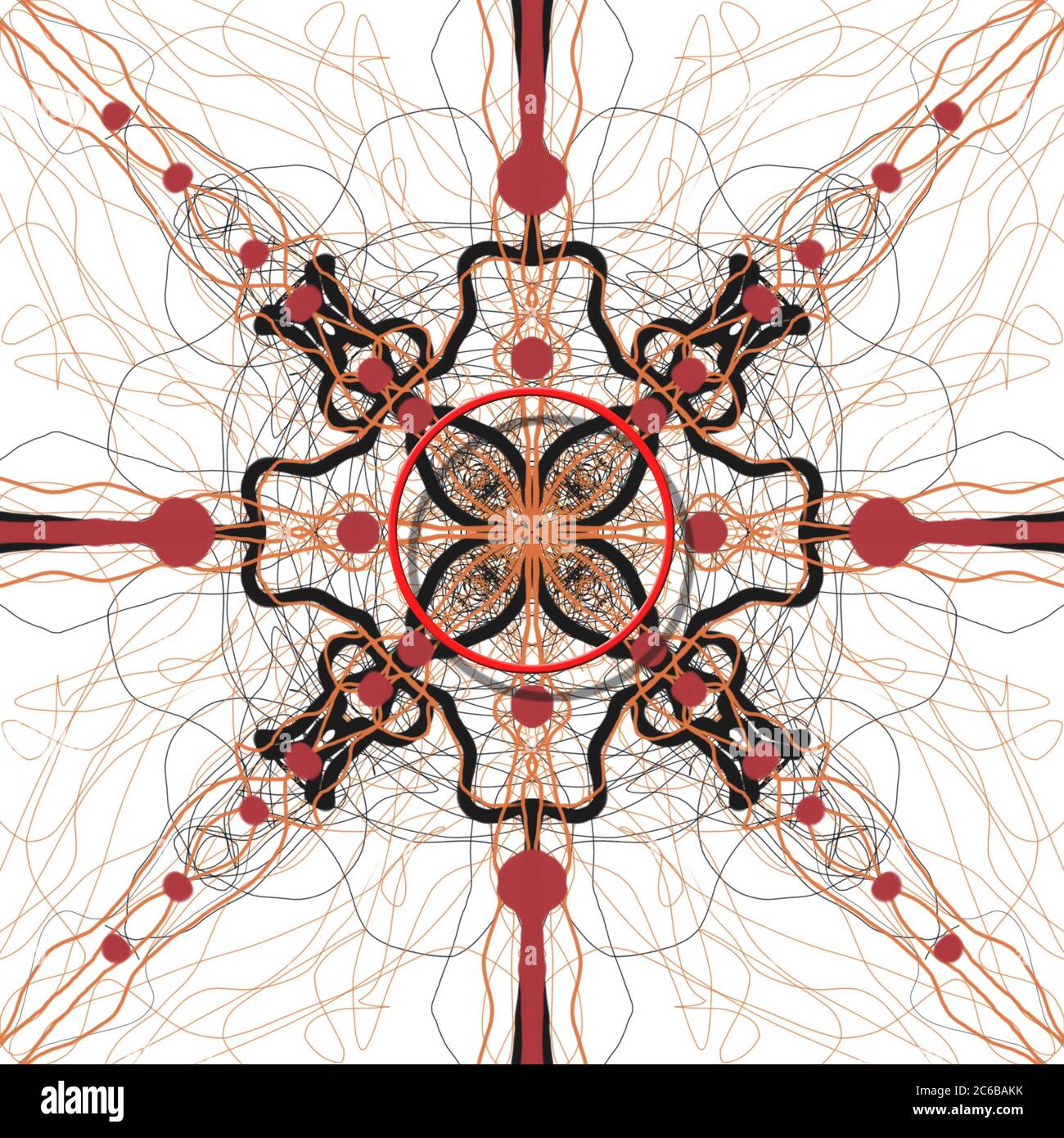 Kaleidoscope.Hand drawing element made in 2d software Stock Photo - Alamy