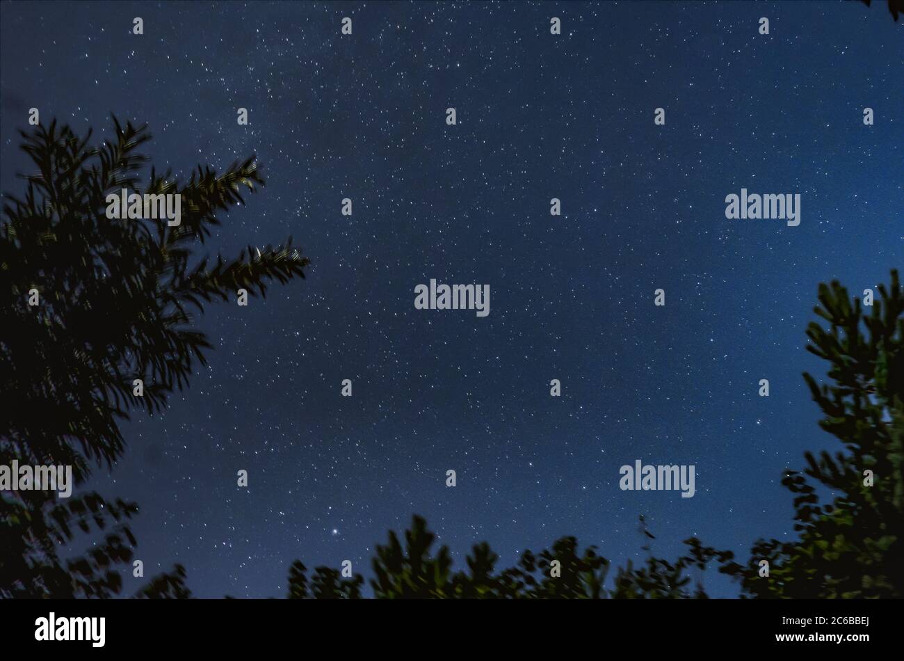 Astrophotography - beautiful night starry sky Stock Photo - Alamy