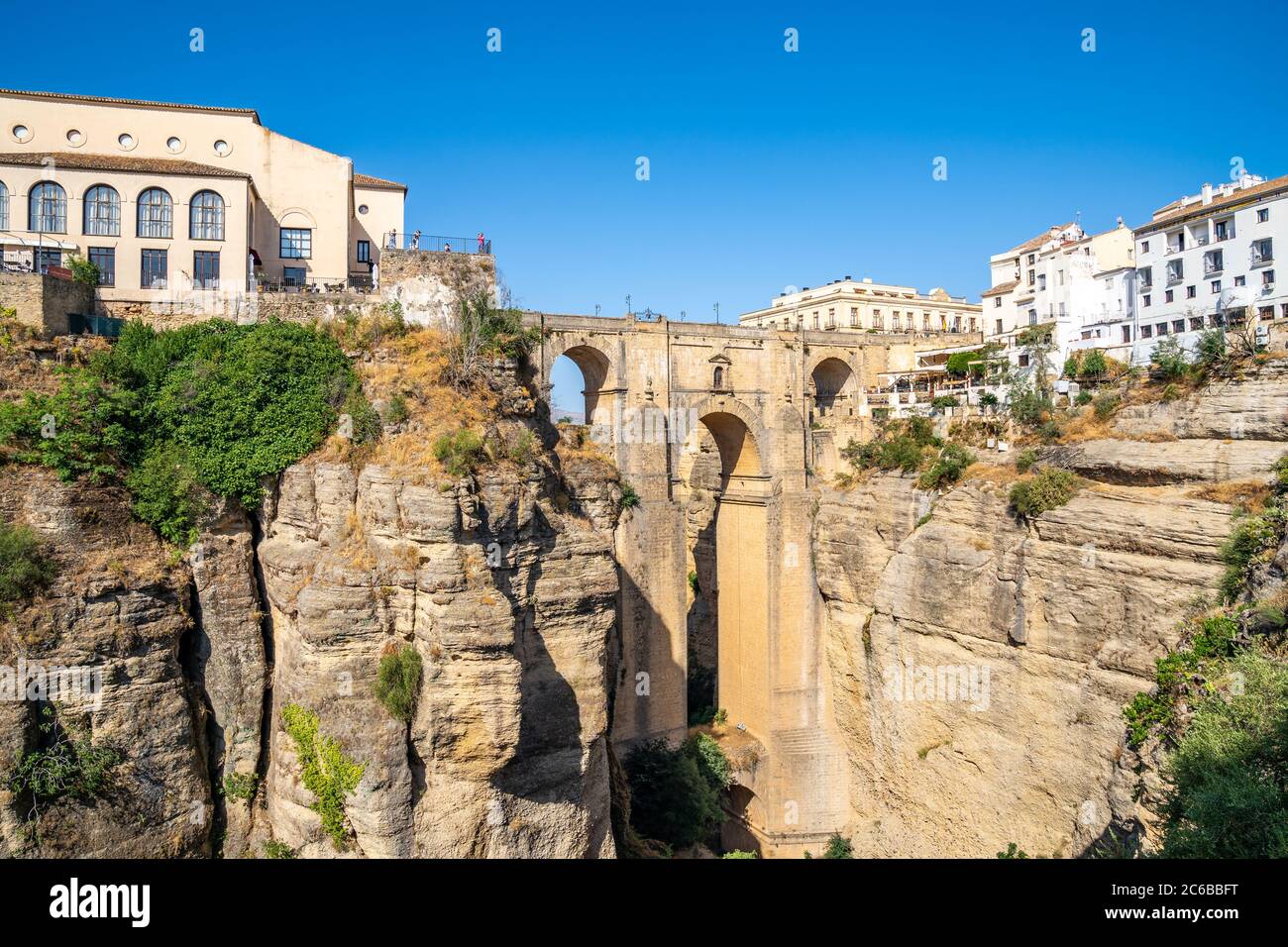 Puente Nuevo (New Bridge), the tallest of the three bridges in Ronda ...