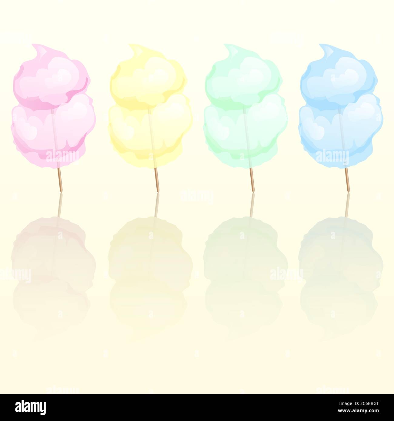 Candy floss vector vectors hi-res stock photography and images - Alamy