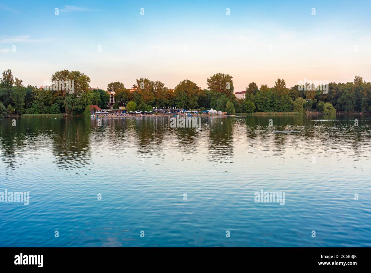 Lake Weissensee in East Berlin, Germany, Europe Stock Photo - Alamy
