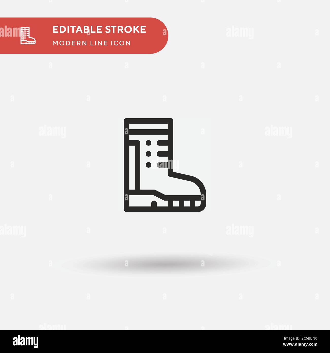 Boot Simple vector icon. Illustration symbol design template for web ...