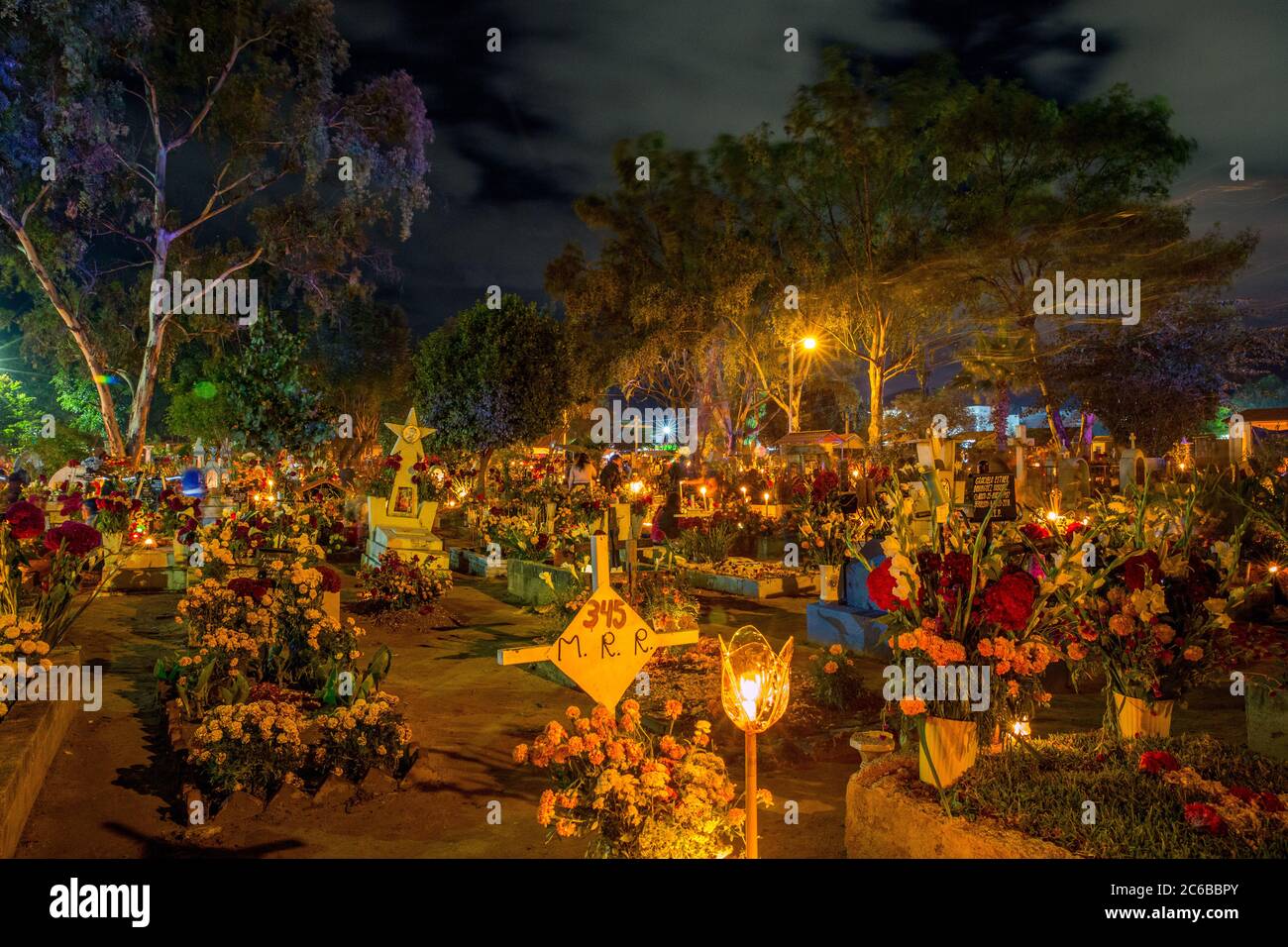 Dia De Los Muertos Cemetery Night