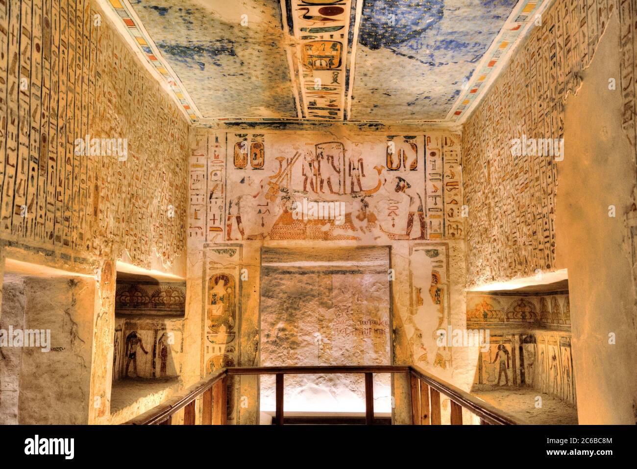 Reliefs and Murals, Tomb of Ramses IV, KV2, Valley of the Kings, UNESCO ...
