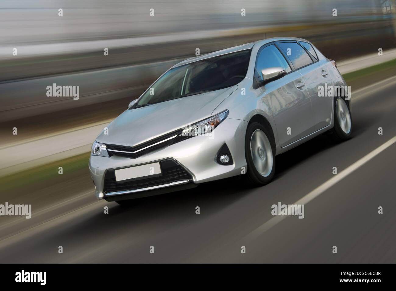 passenger car at high speed Stock Photo - Alamy