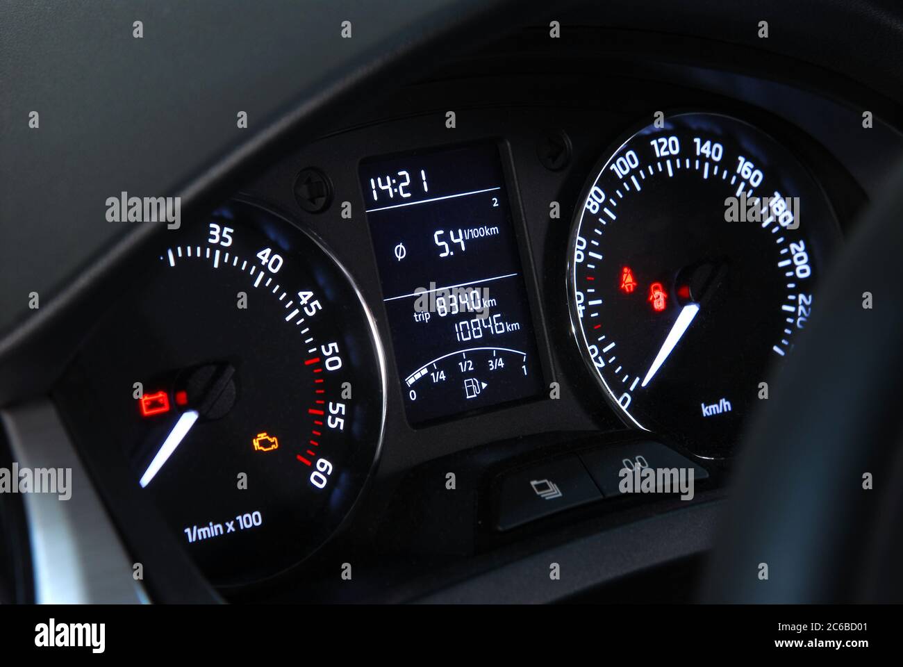 Dashboard design pointer drive instrument panel hi-res stock ...