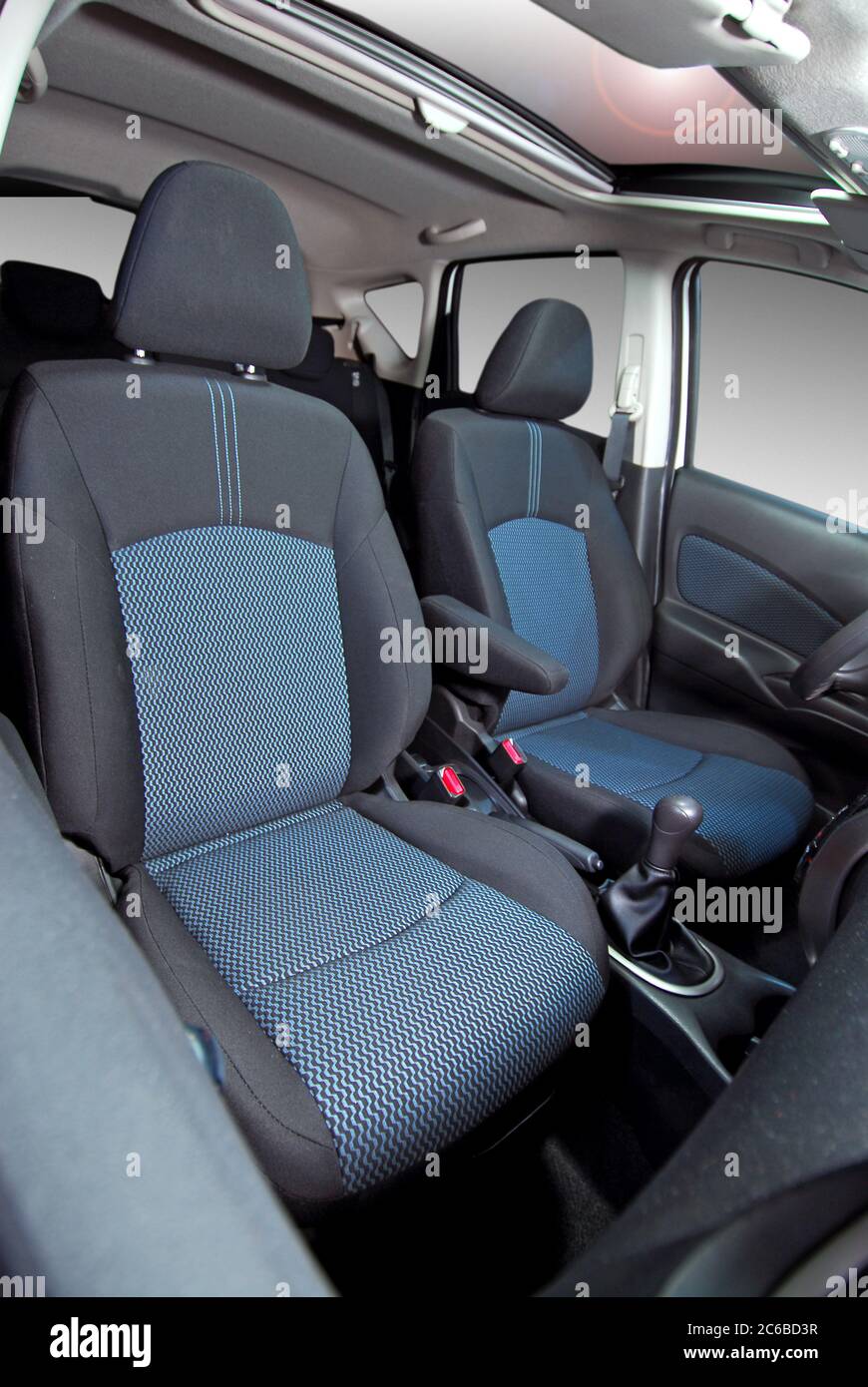 Front car seats, modern car interior Stock Photo - Alamy