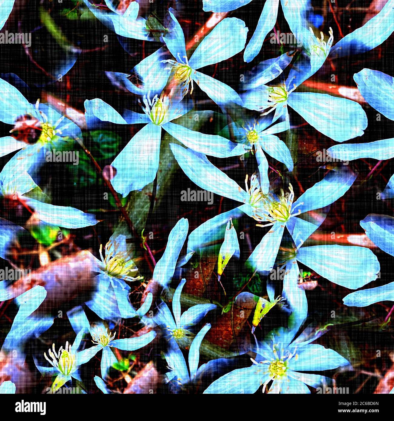 Pretty dark floral daisy texture background. Variegated bold realistic ...