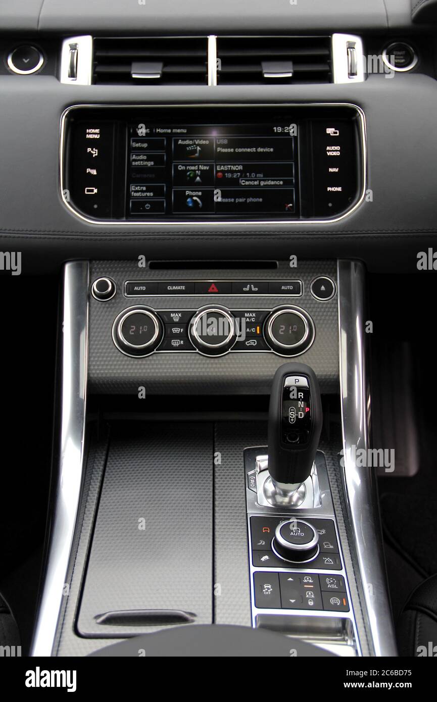 modern car interior, studio shot modern car interior, cockpit details ...