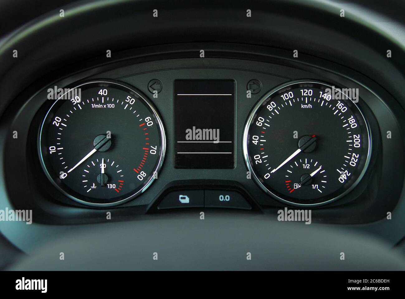 illuminated instrument panel with the passenger car Stock Photo - Alamy