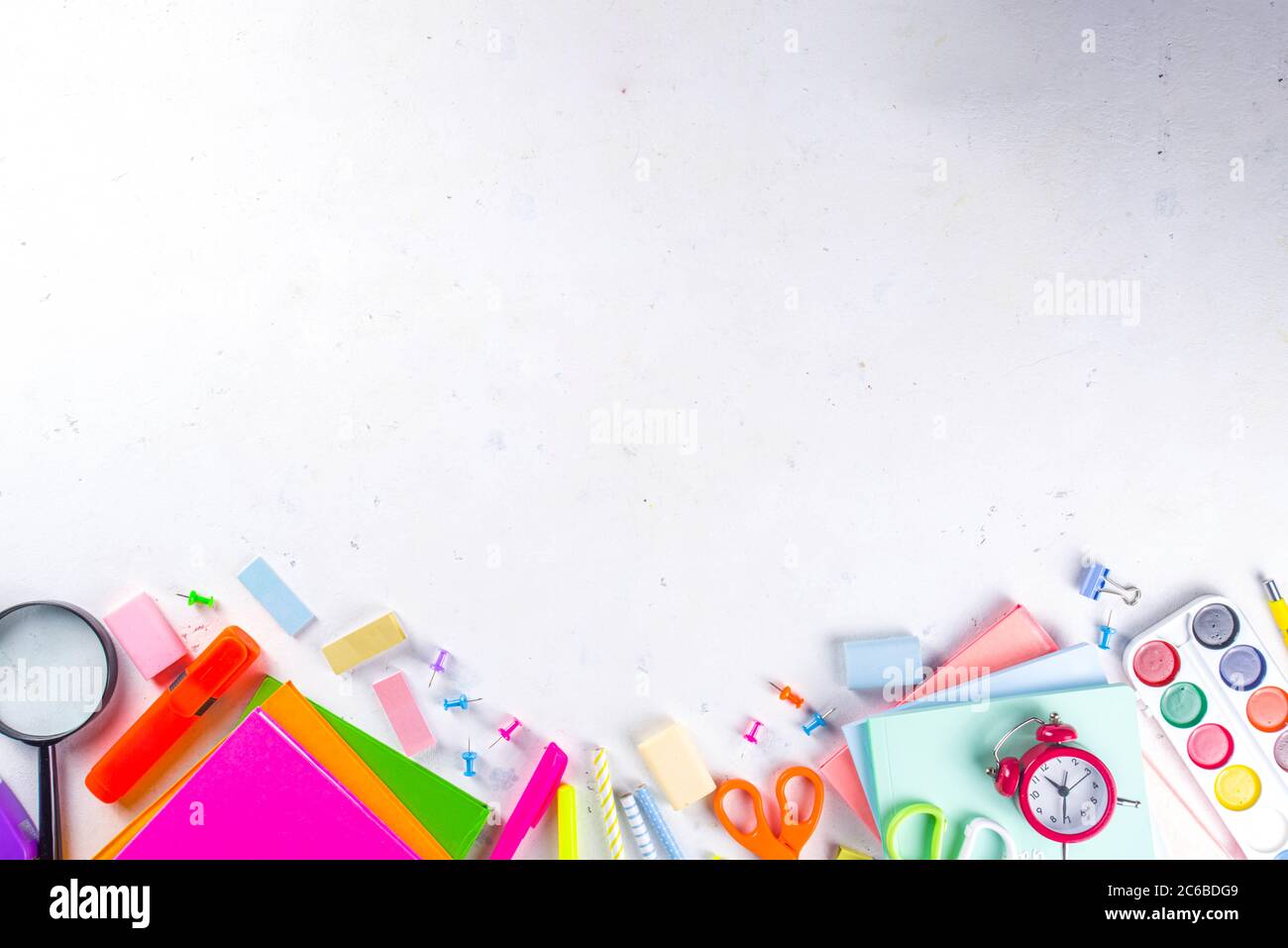 Back to school, education background. Back to School White Background ...