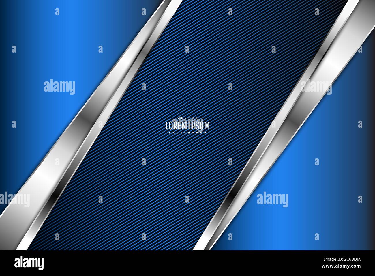 Metallic background.Blue and silver with carbon fiber texture dark ...