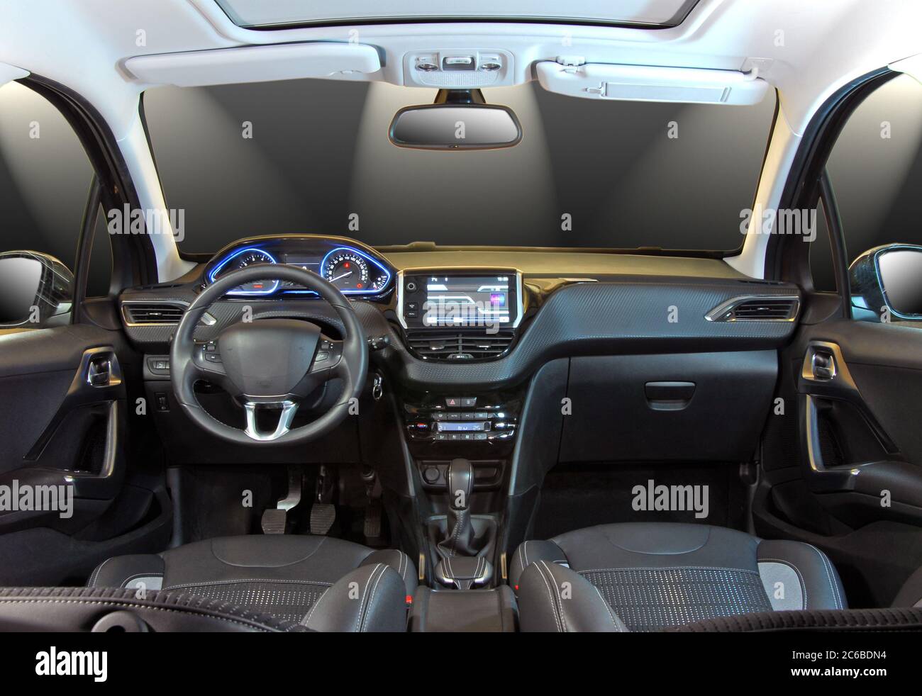 dashboard of a modern car Stock Photo - Alamy