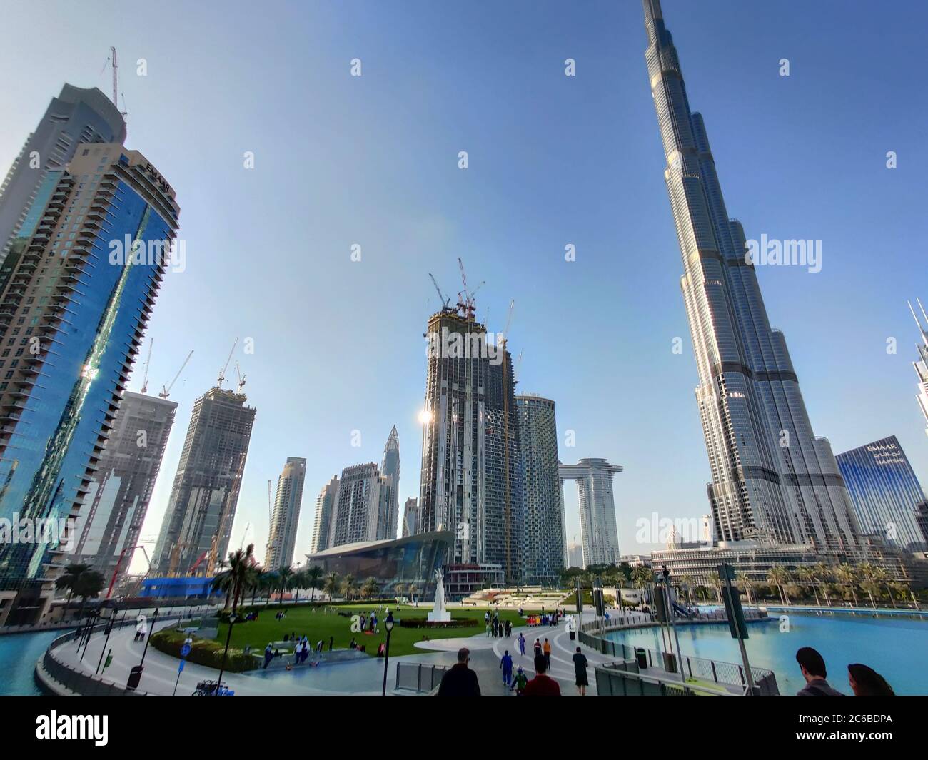 Downtown Dubai landmarks and attractions - View around Burj Khalifa ...