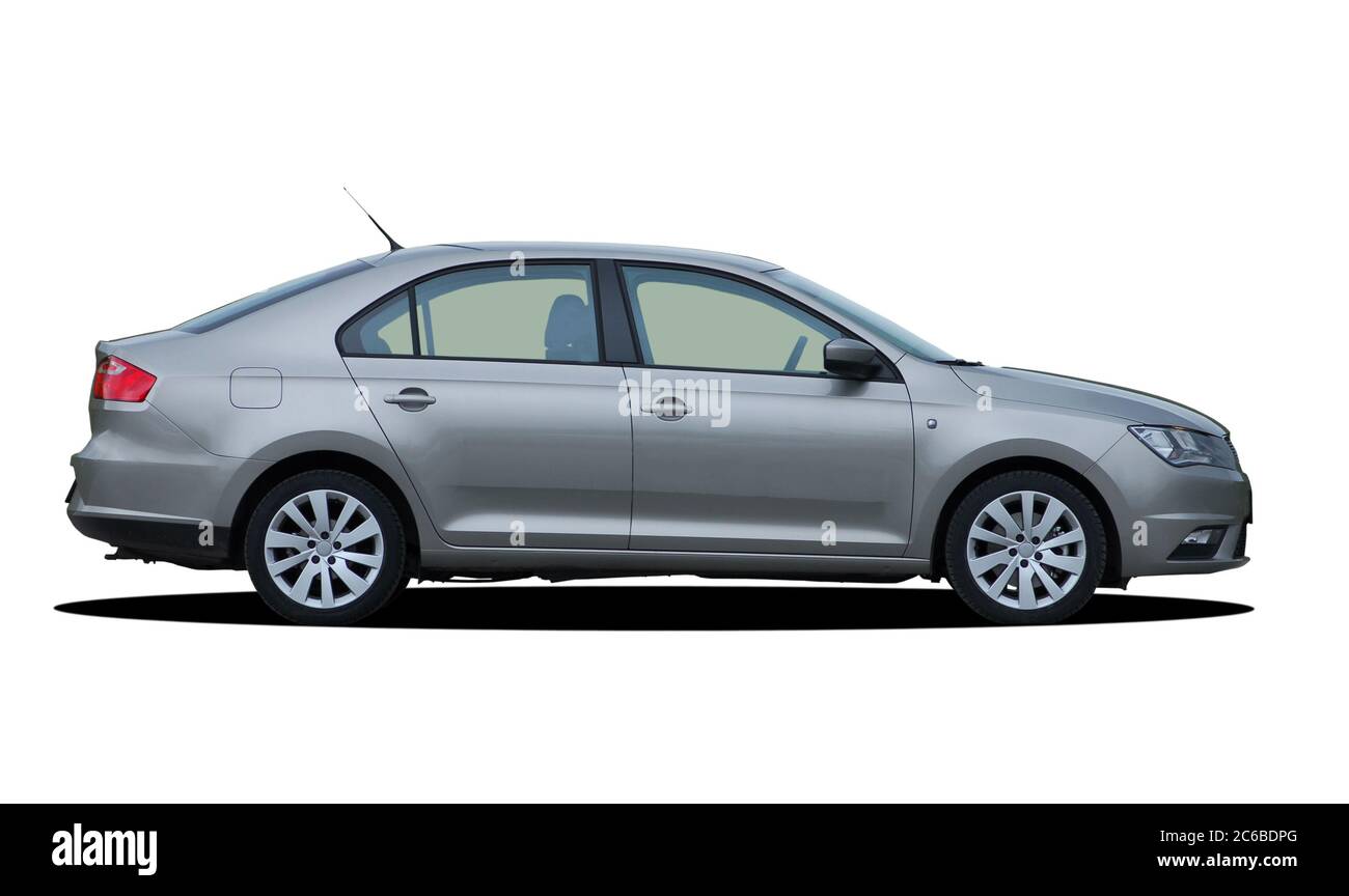 white car side view Stock Photo - Alamy