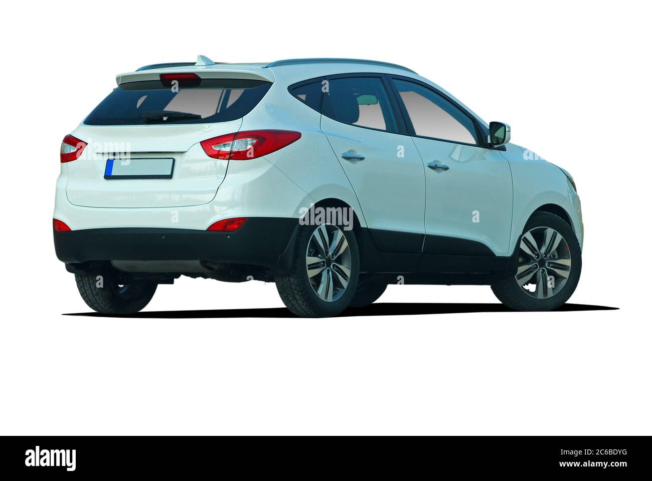 small suv, Rear side view of a suv Stock Photo - Alamy