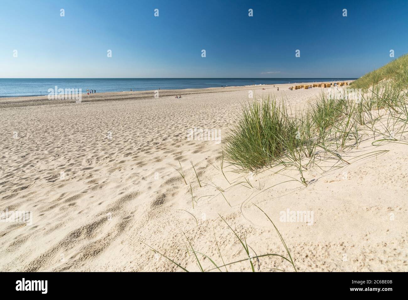 Beach and ocean on the island of Sylt, Germany Stock Photo - Alamy