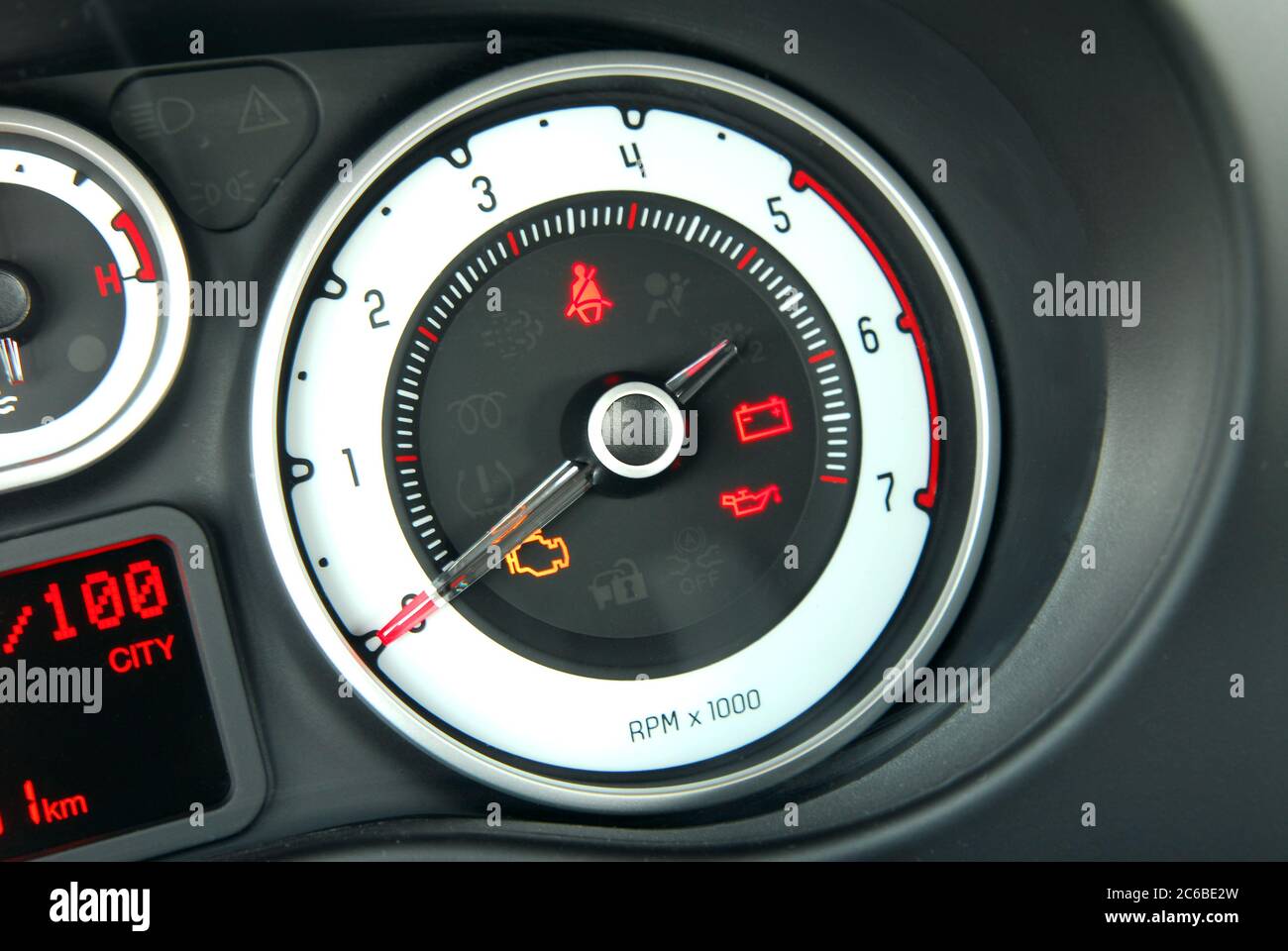 Car Tachometer on the instrument panel Stock Photo - Alamy