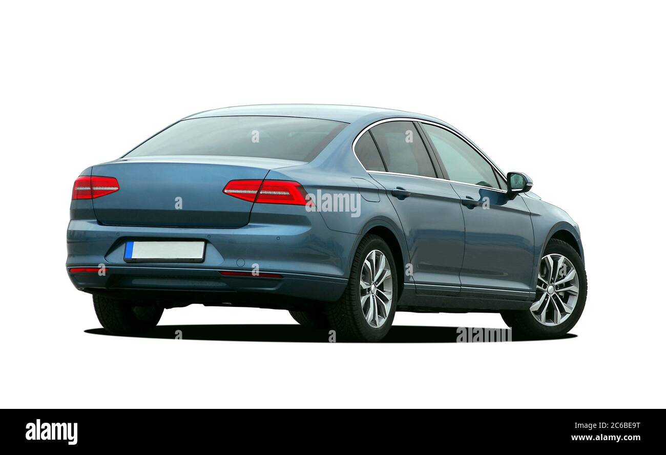 gray car back view, gray car on white background Stock Photo - Alamy