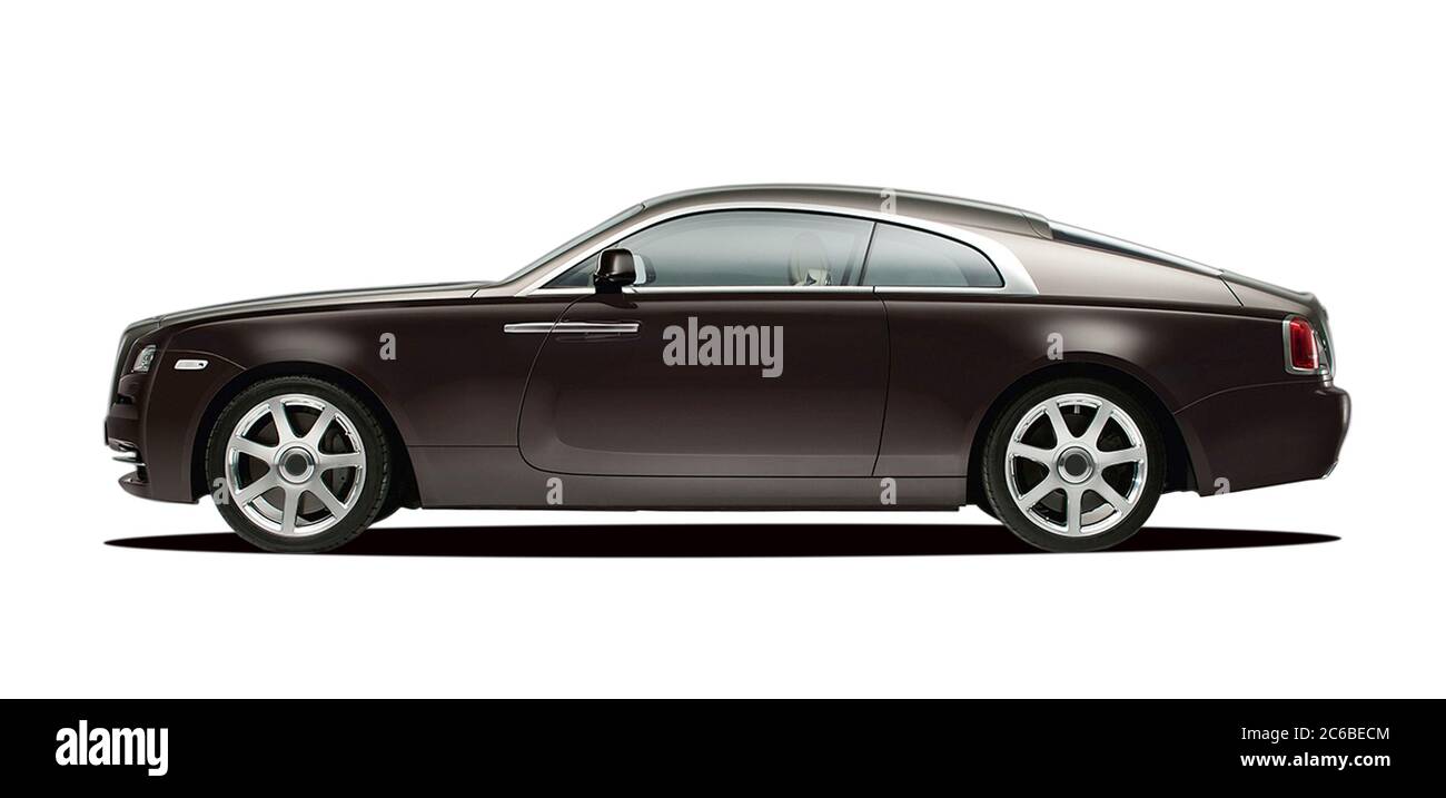 luxury car side view, luxury coupe on white background Stock Photo - Alamy