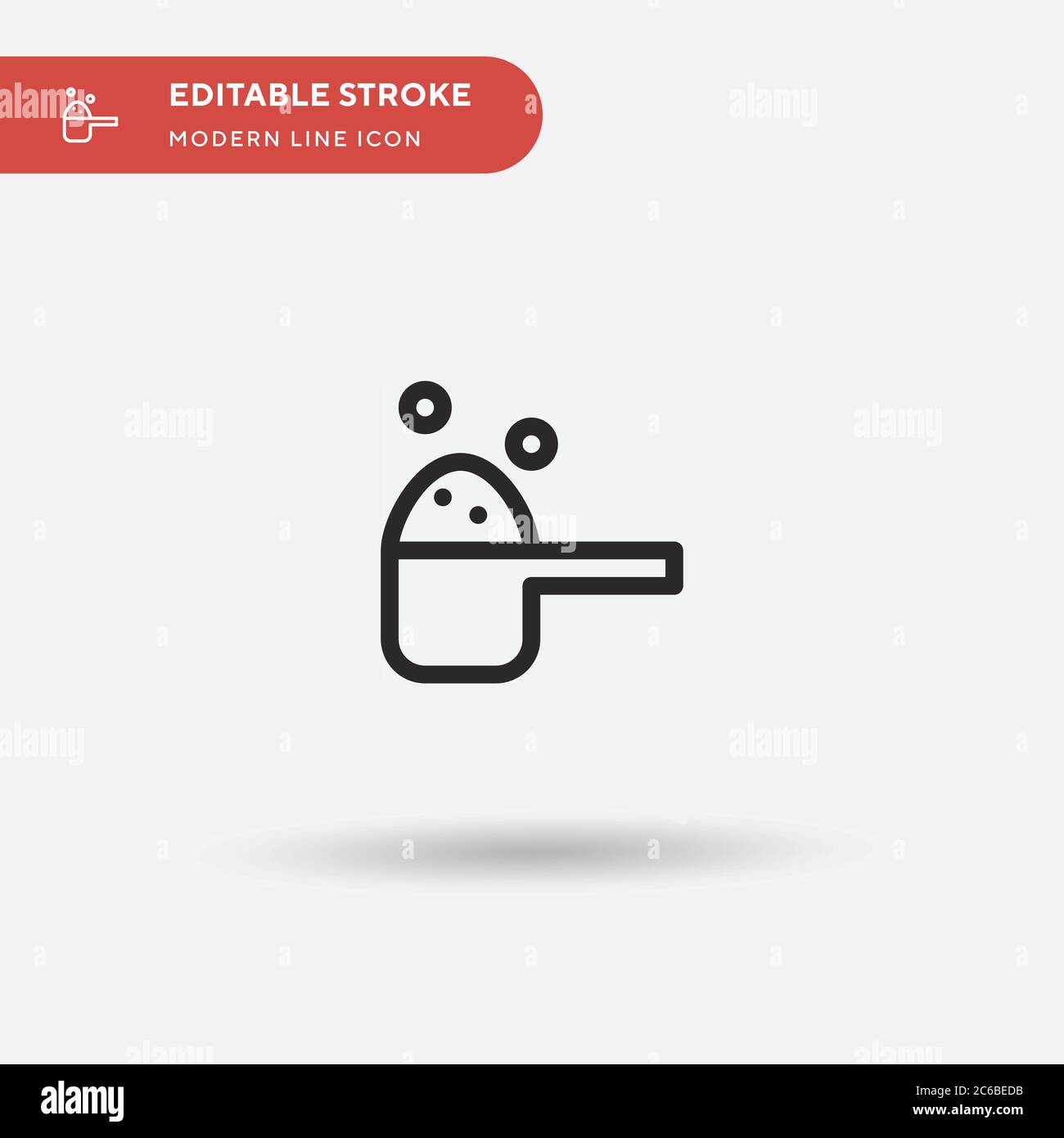 Washing Powder Simple vector icon. Illustration symbol design template ...