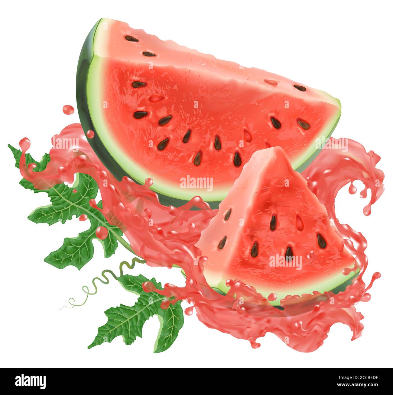 Watermelon with water splash hi-res stock photography and images - Alamy
