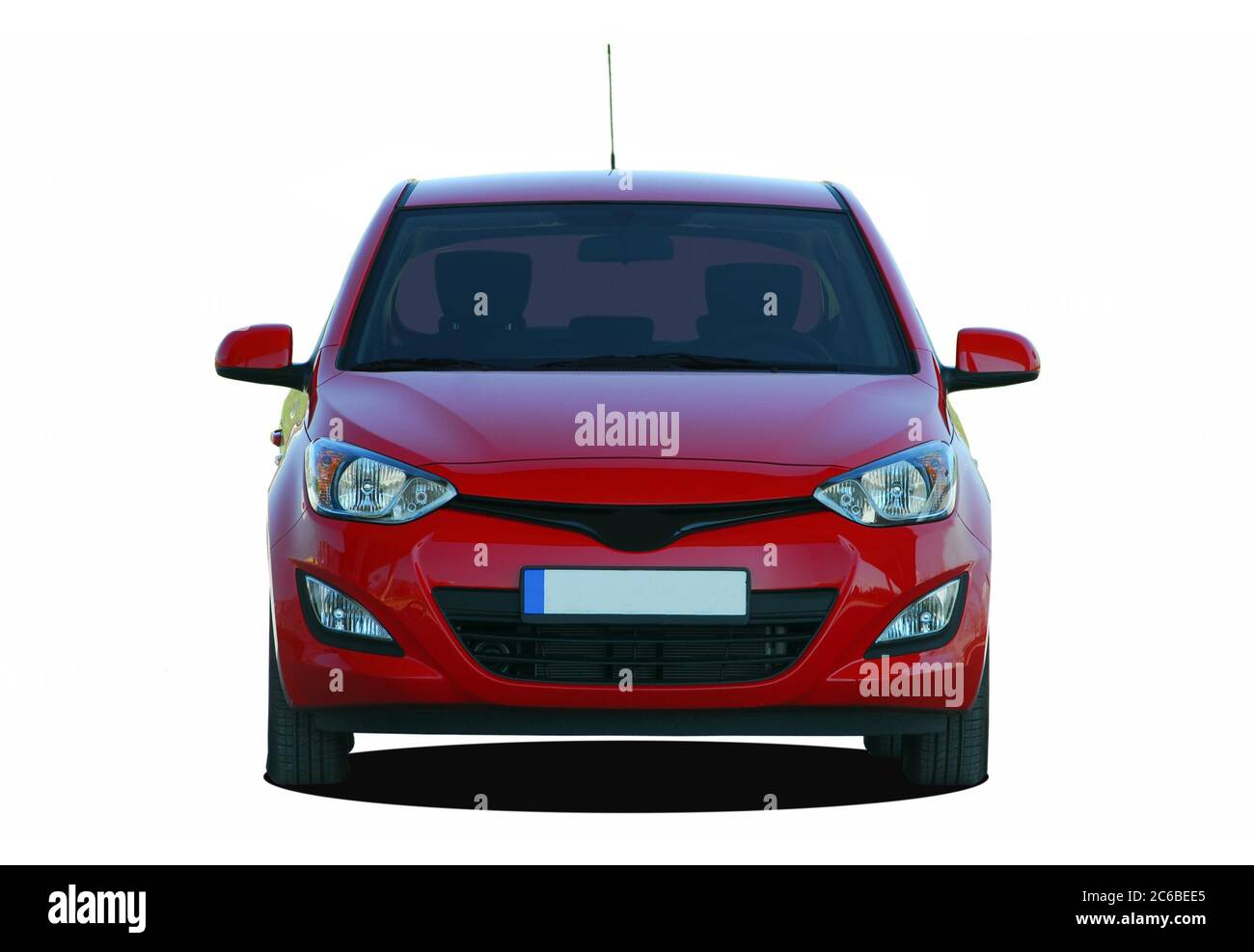 red hatchback, red car Stock Photo - Alamy