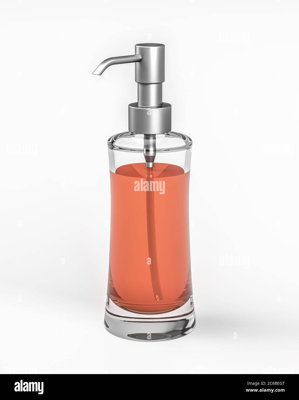 Soap dispenser isolated on white background - 3d render Stock Photo - Alamy