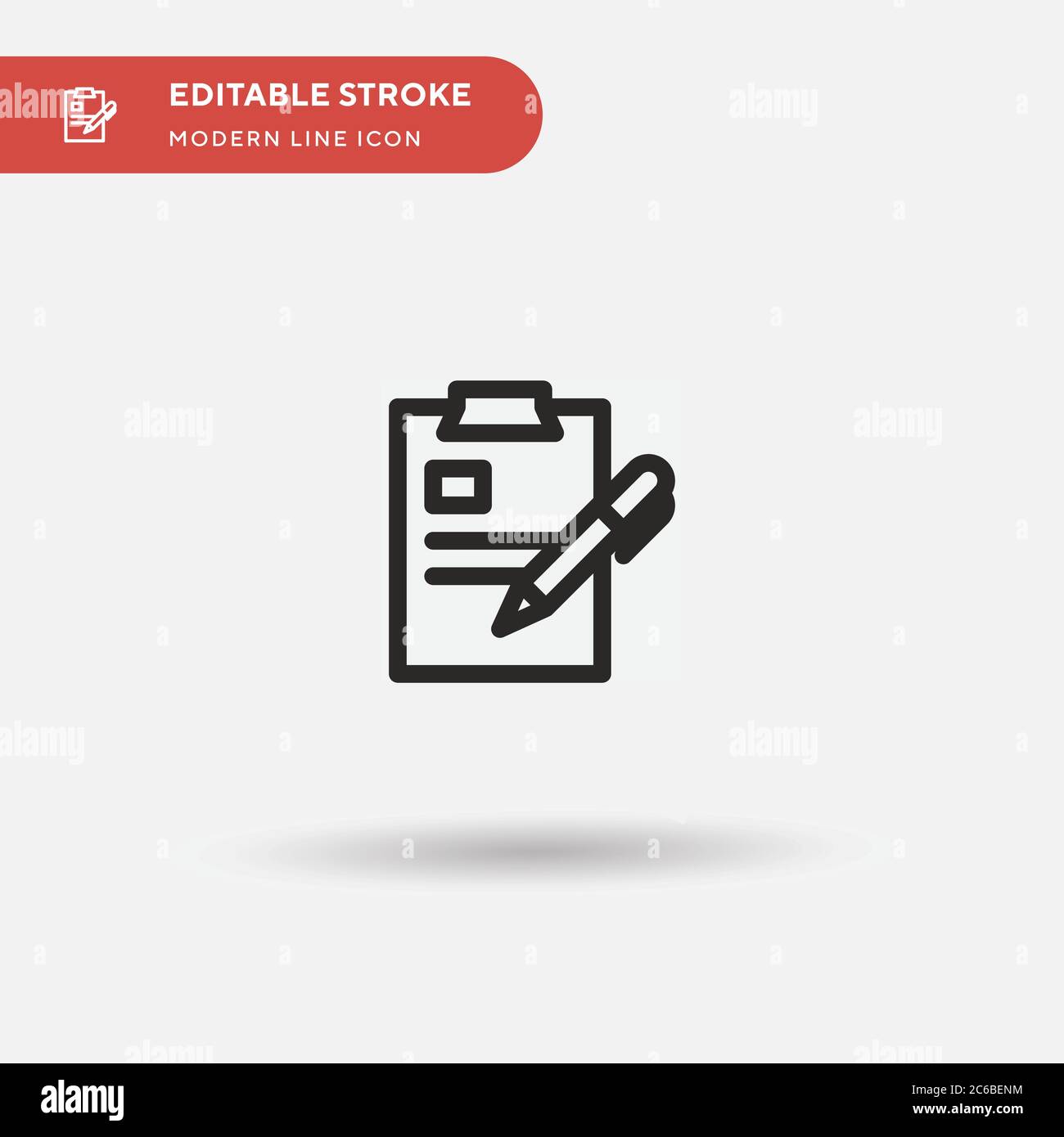 Signature Simple vector icon. Illustration symbol design template for ...
