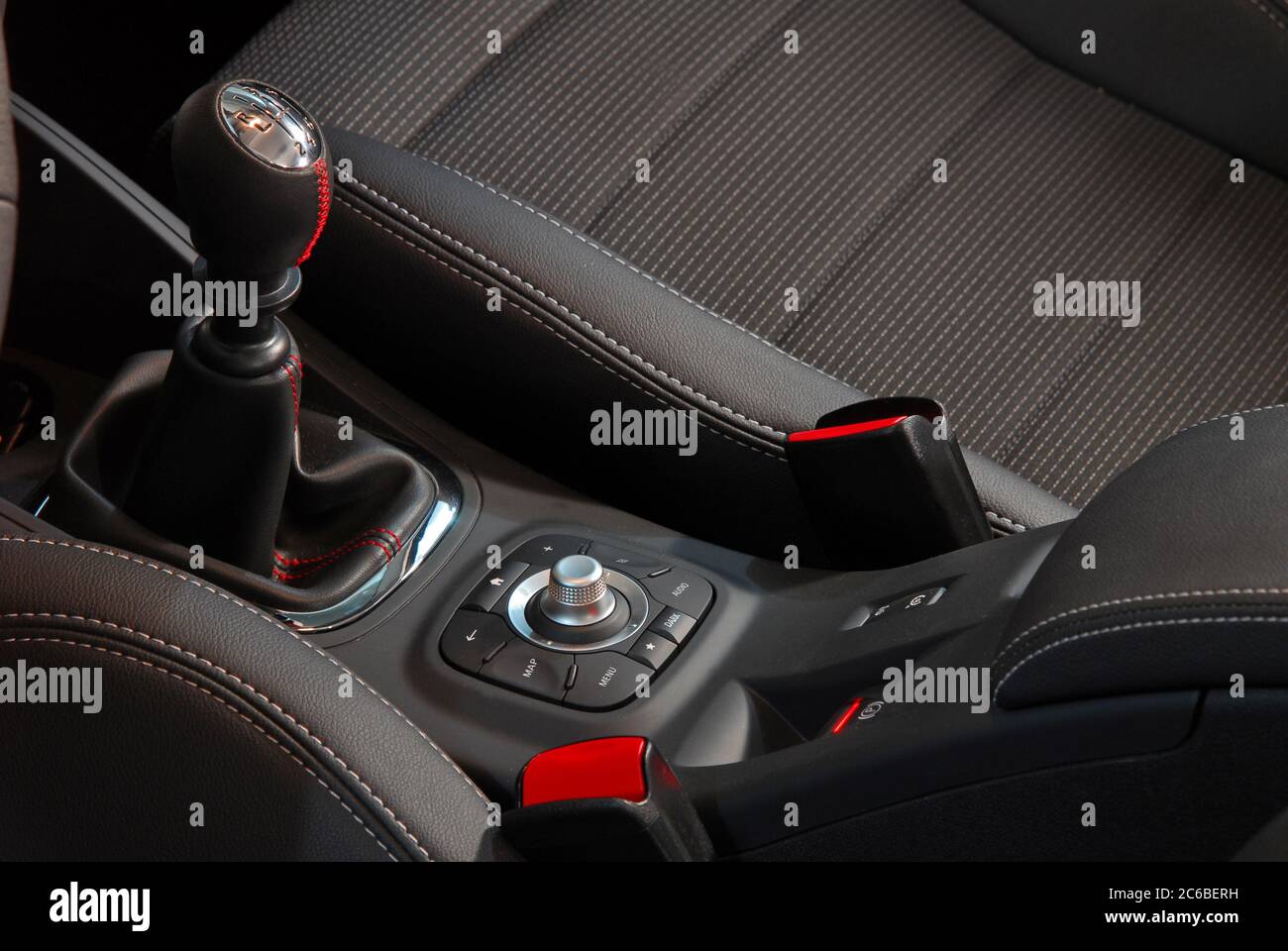 car interior detail, shift knob Stock Photo - Alamy