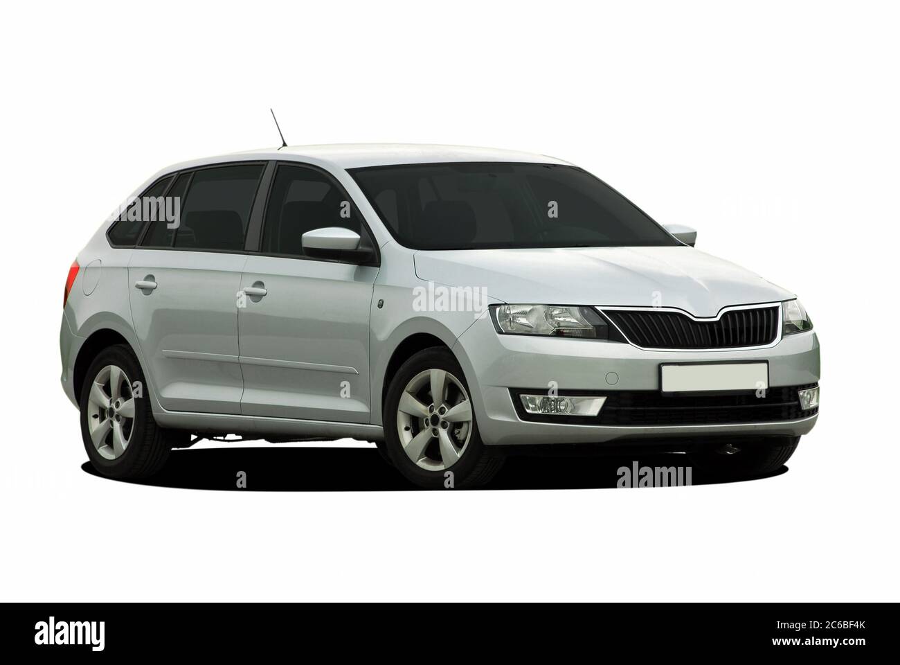 car, gray car on white background Stock Photo - Alamy