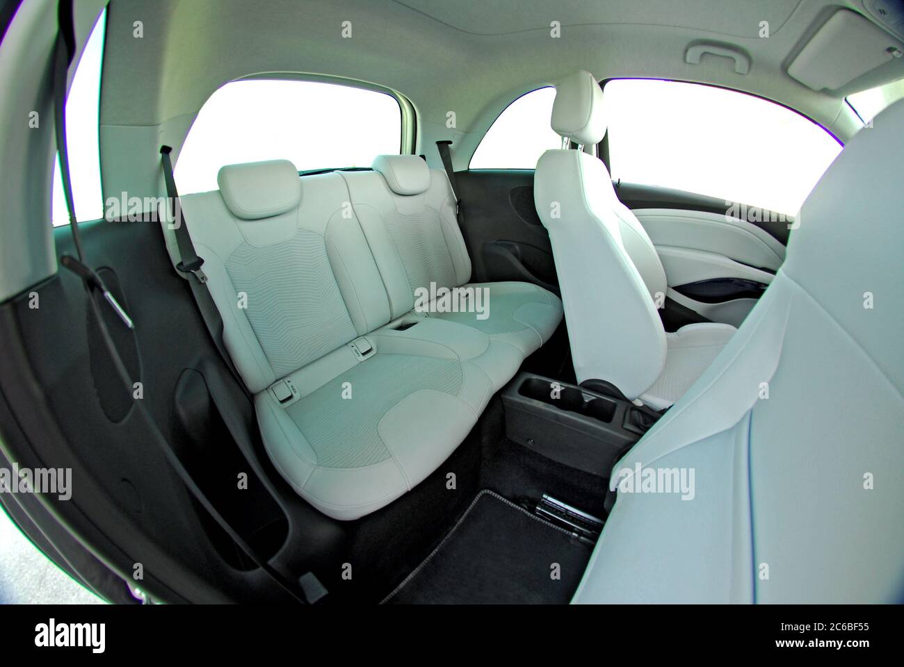 rear seats in a small car Stock Photo - Alamy