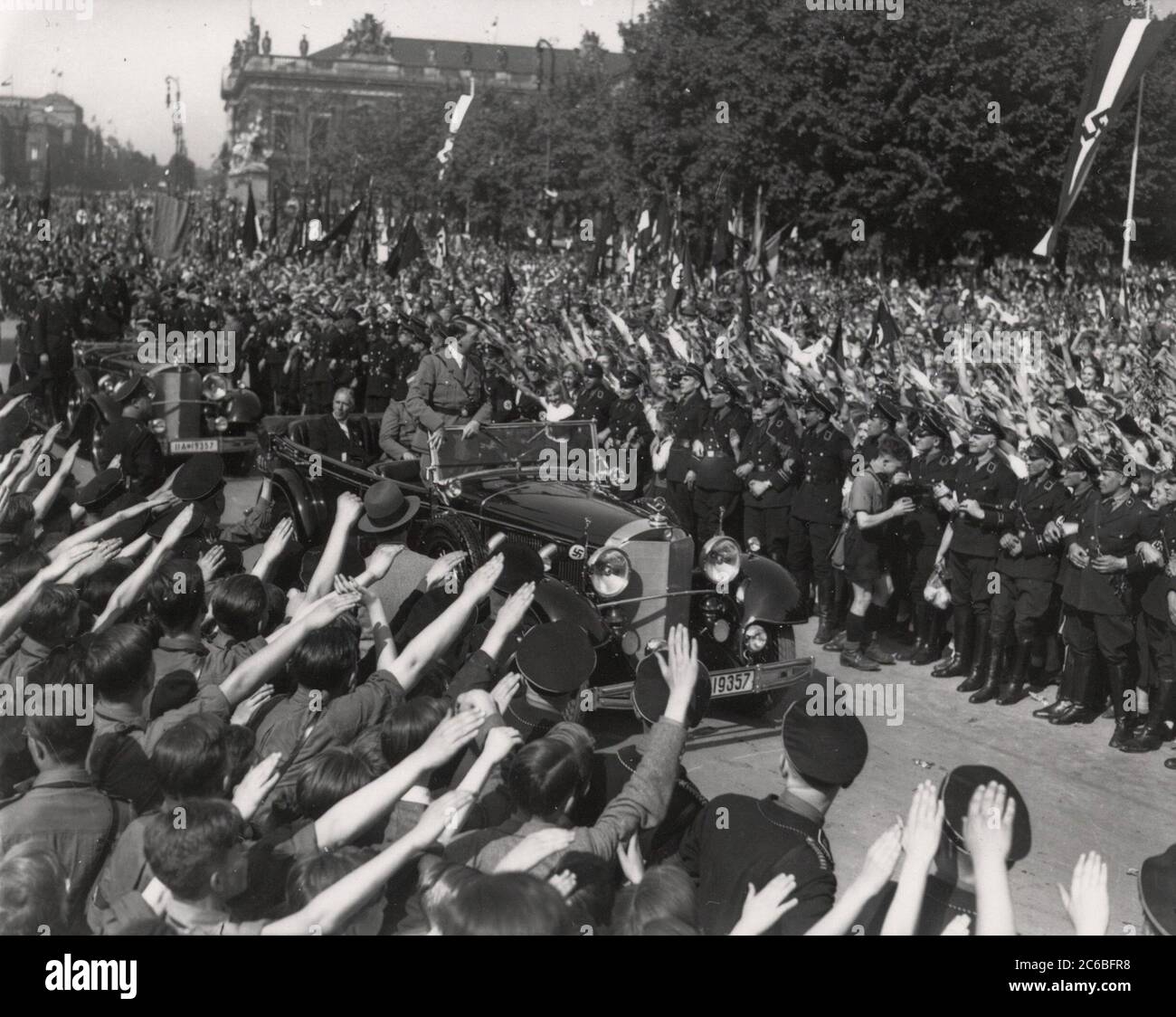Hitler on the way to the rally Heinrich Hoffmann Photographs 1934 Adolf ...