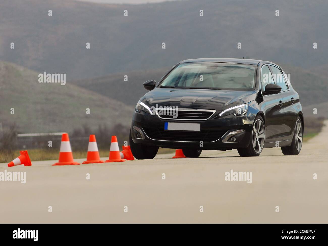 Car braking cone hi-res stock photography and images - Alamy