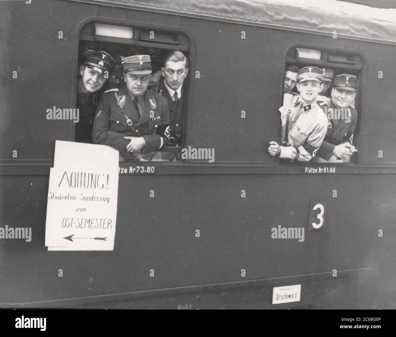 Student special train Heinrich Hoffmann Photographs 1934 Adolf Hitler's ...