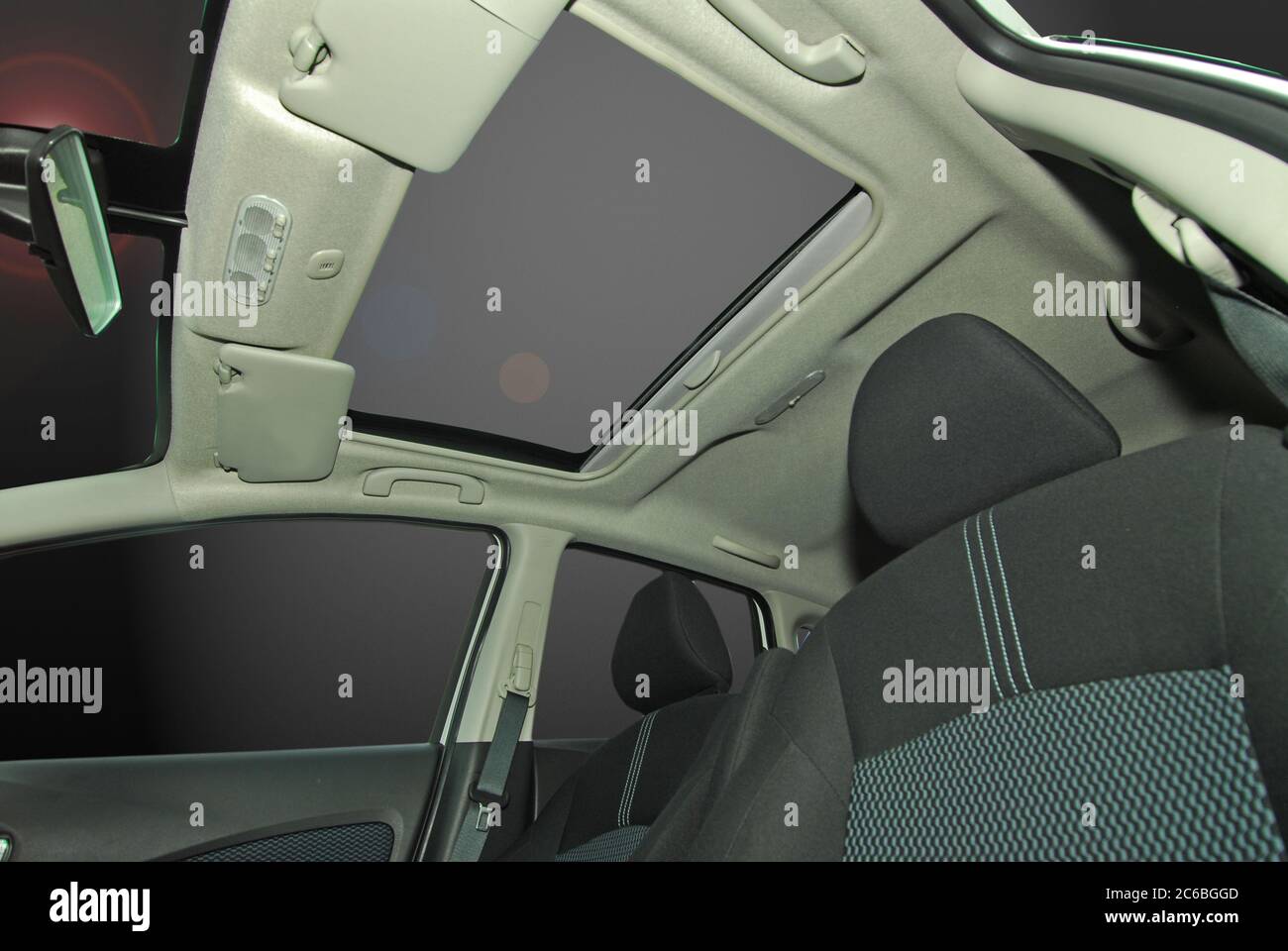 a window on the roof of a passenger car Stock Photo - Alamy