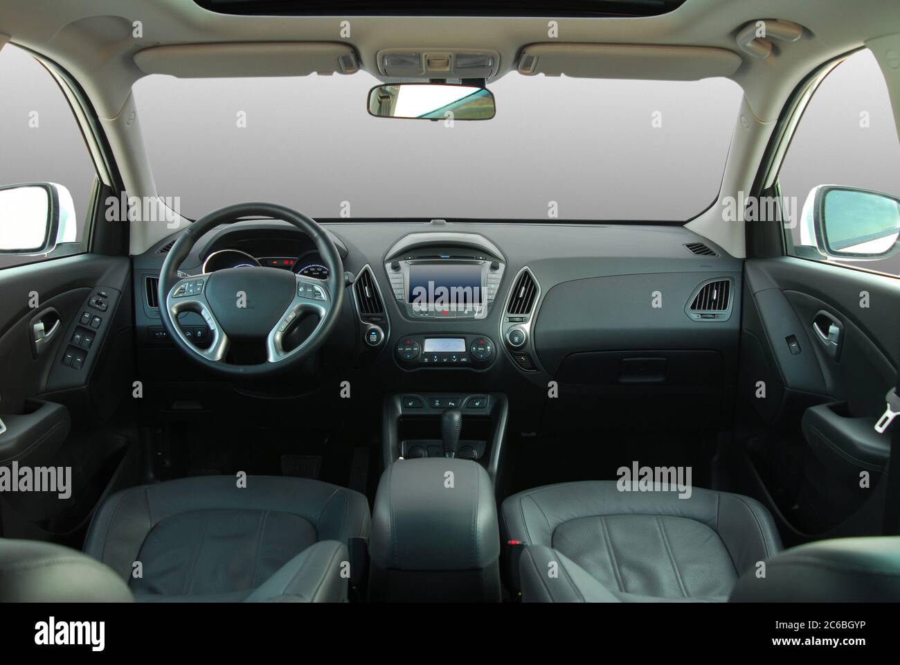 dashboard of a modern car Stock Photo - Alamy