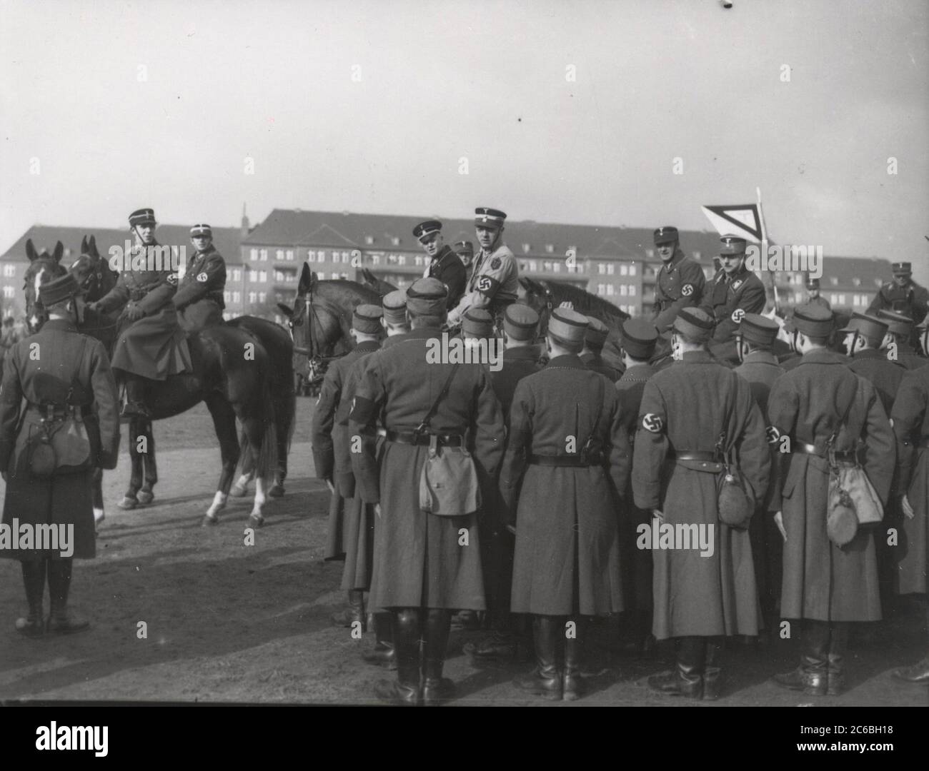 Appell (roll call) by SA Berlin - Tempelhof Heinrich Hoffmann ...