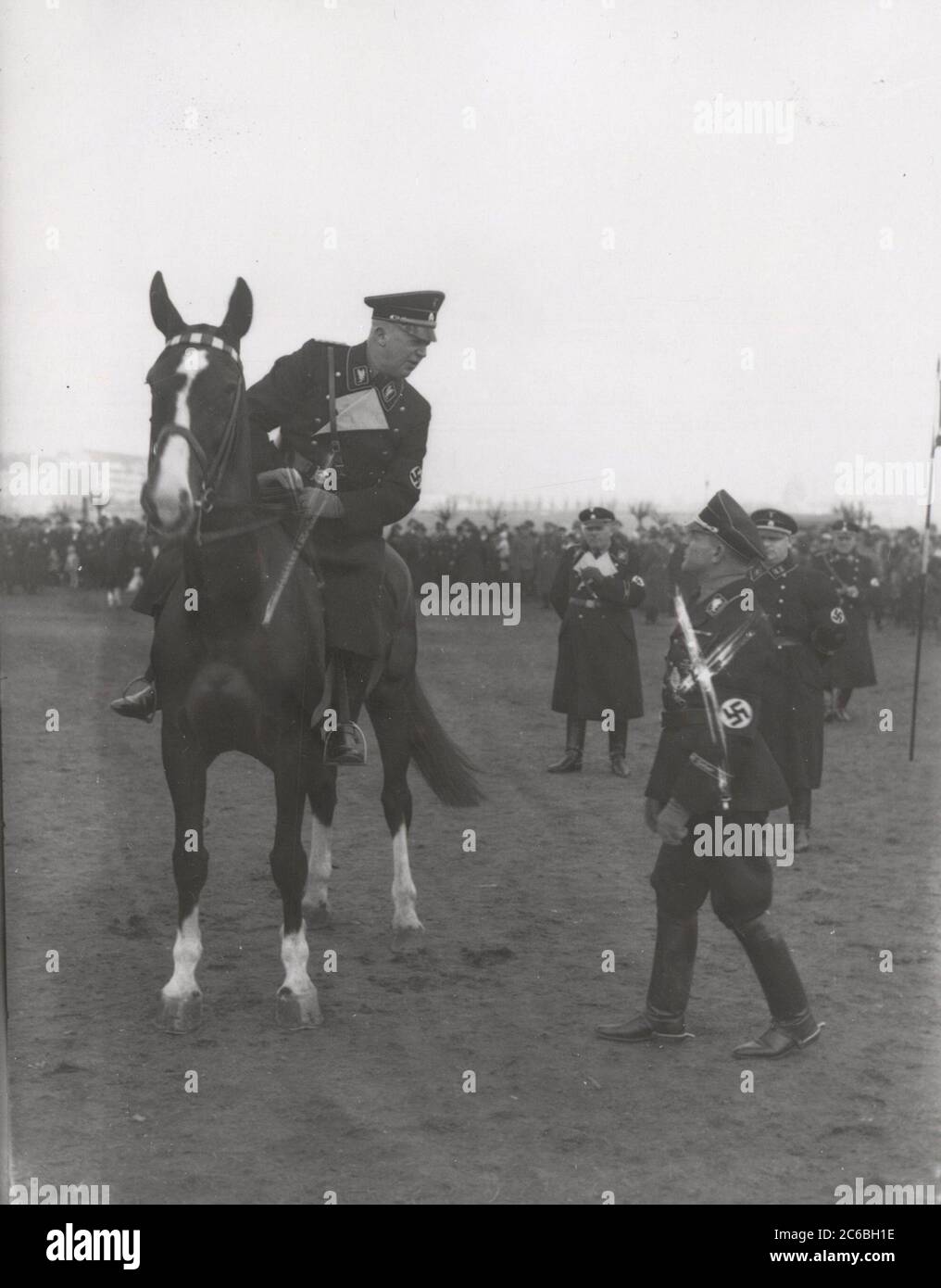 Appell (roll call) by the SS - Lammers u. dietrich, Sepp Heinrich ...