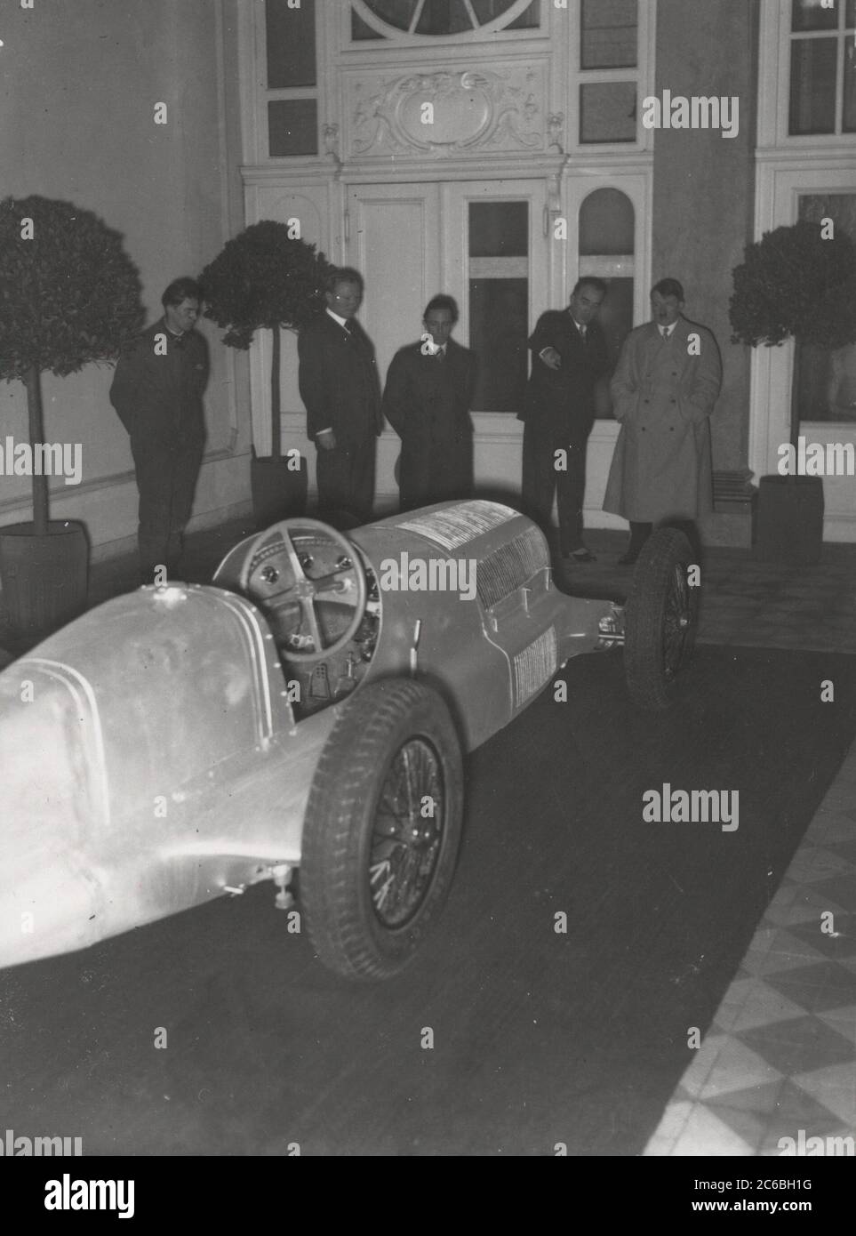 Hitler visits goebbels to see the Mercedes-Benz racing cars Heinrich ...