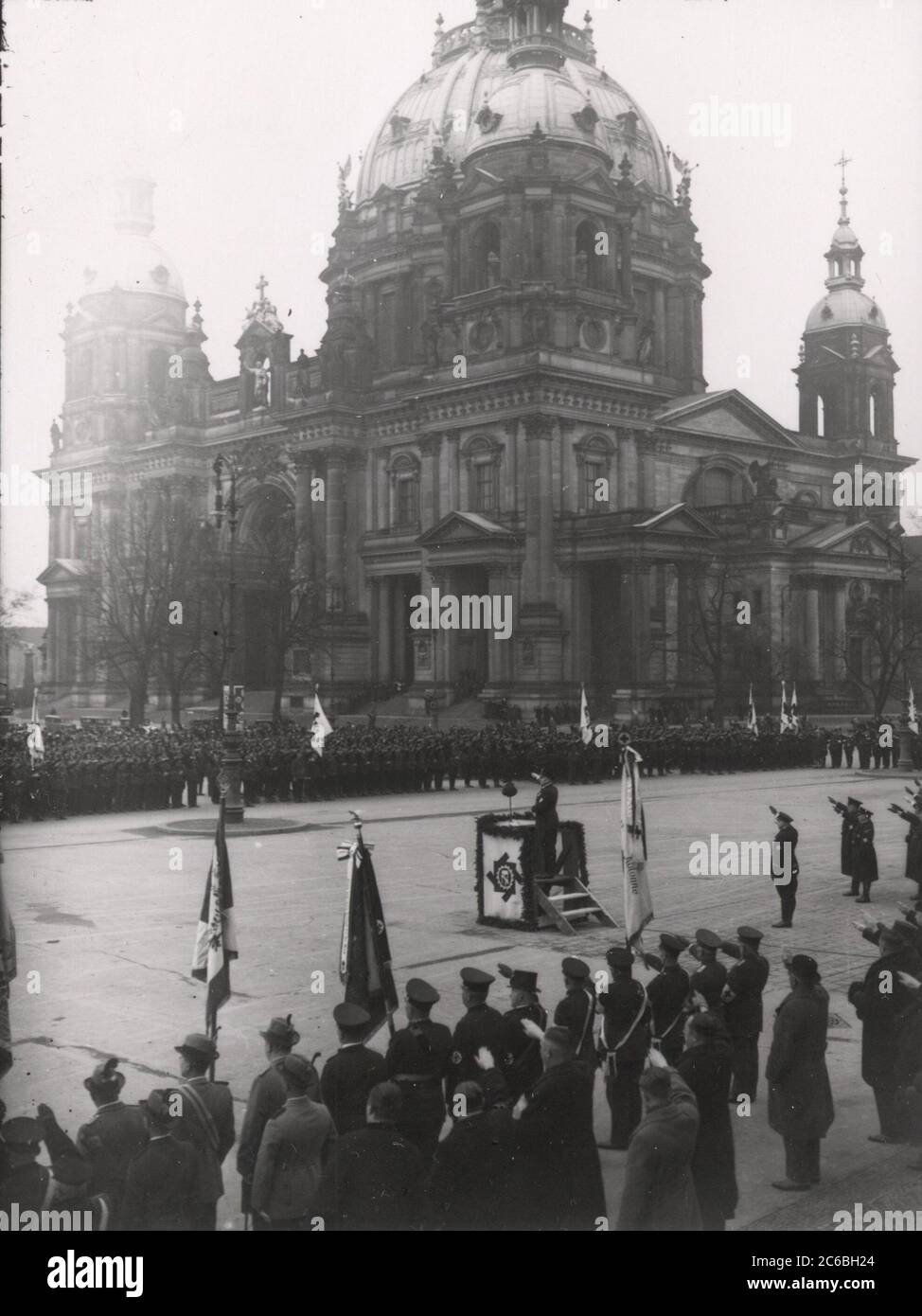 Appell (roll call) by the Lustgarten Technical Emergency Aid Berlin ...