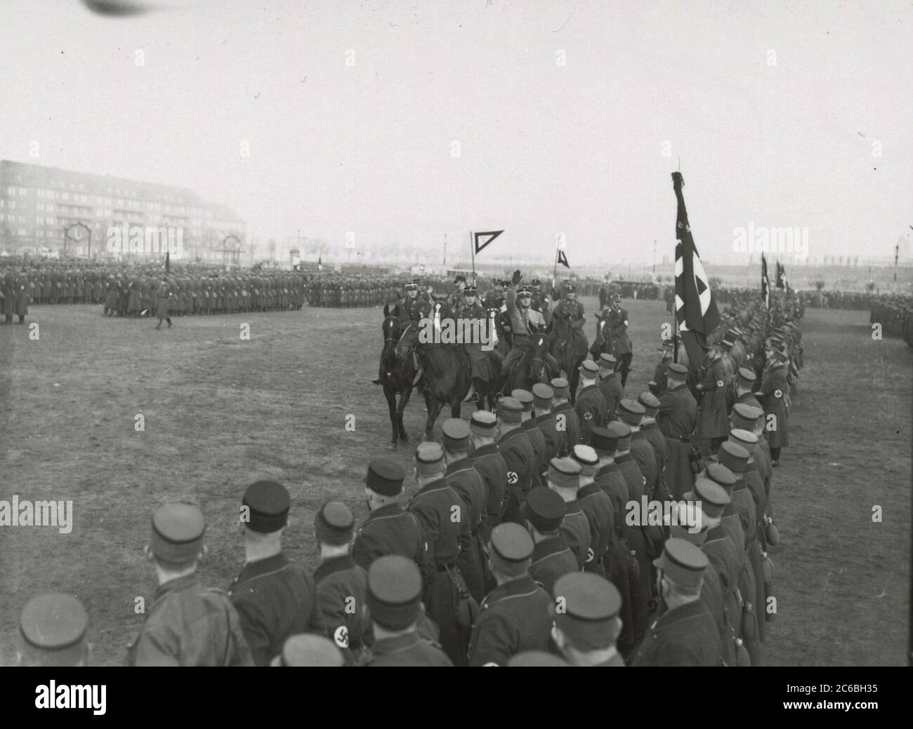 Appell (roll call) by SA Berlin - Tempelhof Heinrich Hoffmann ...