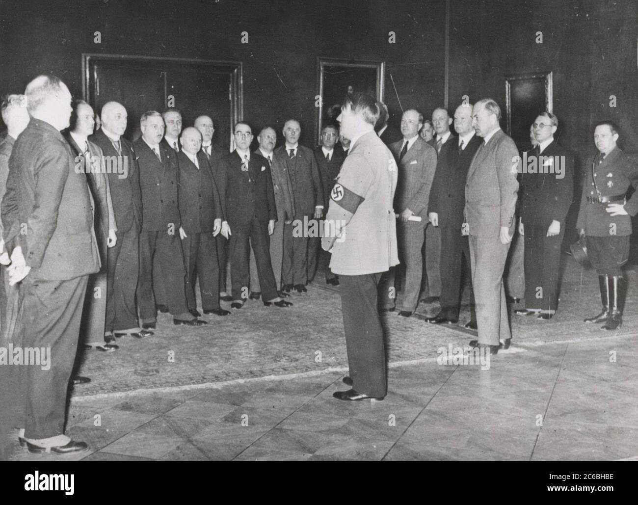 Adolf hitler in reich chancellery hi-res stock photography and images ...