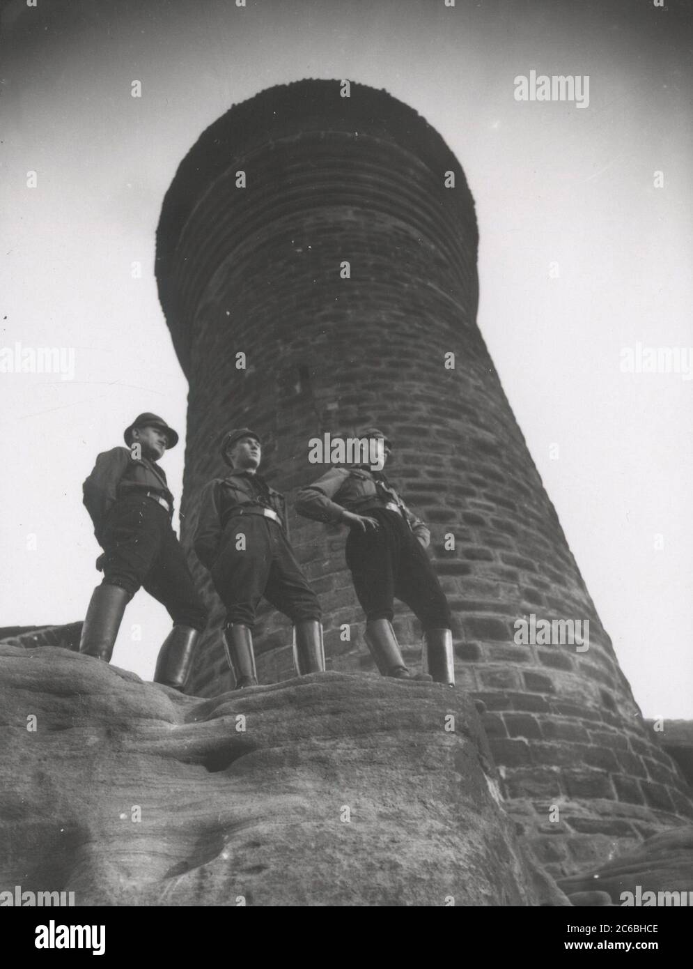 Hitler Youth visits an old Burn Heinrich Hoffmann Photographs 1934 ...